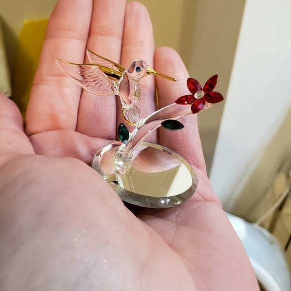 Glass Baron | Other | Hummingbird Crystal Figurine | Poshmark